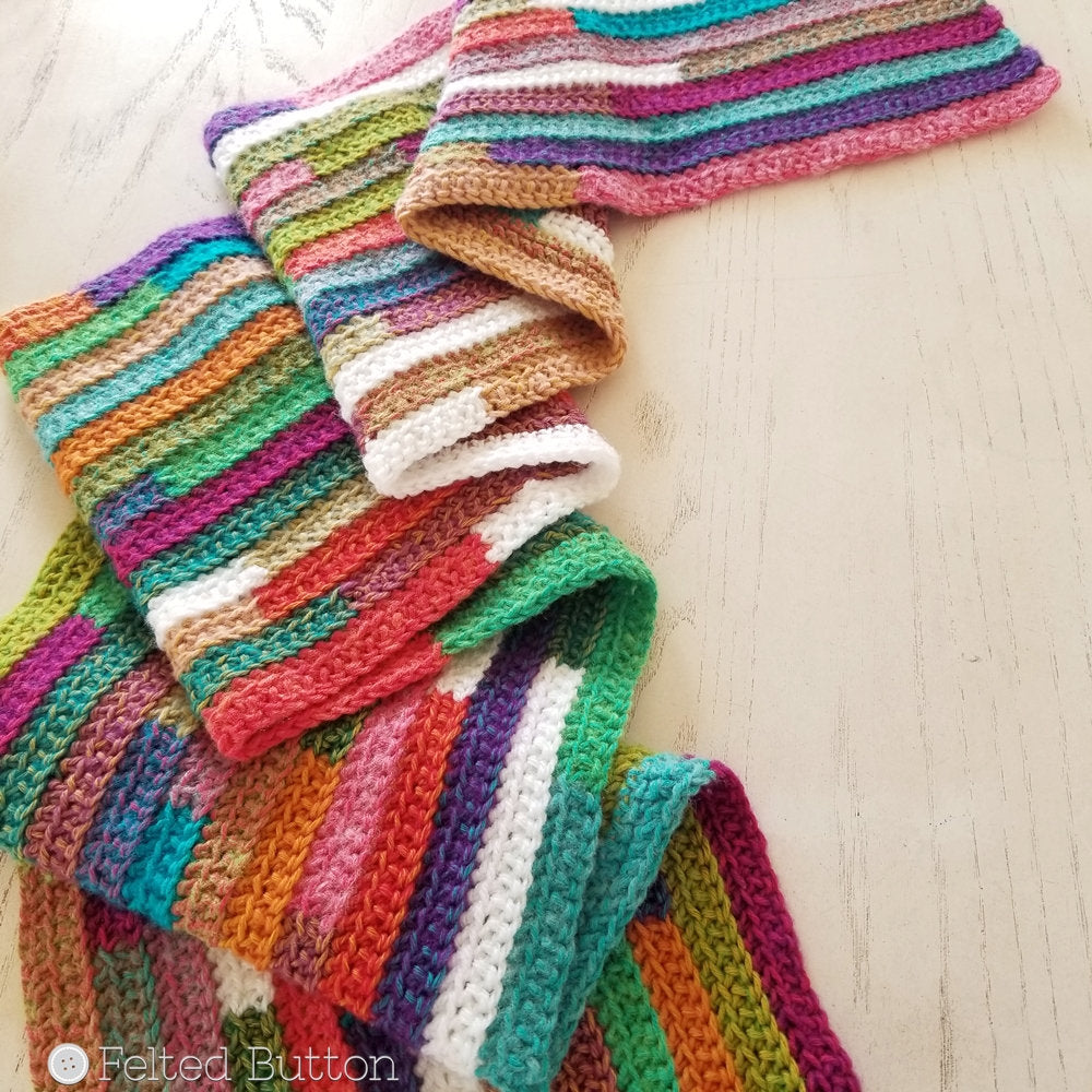 5th Dimension Blanket | Crochet Pattern | Felted Button